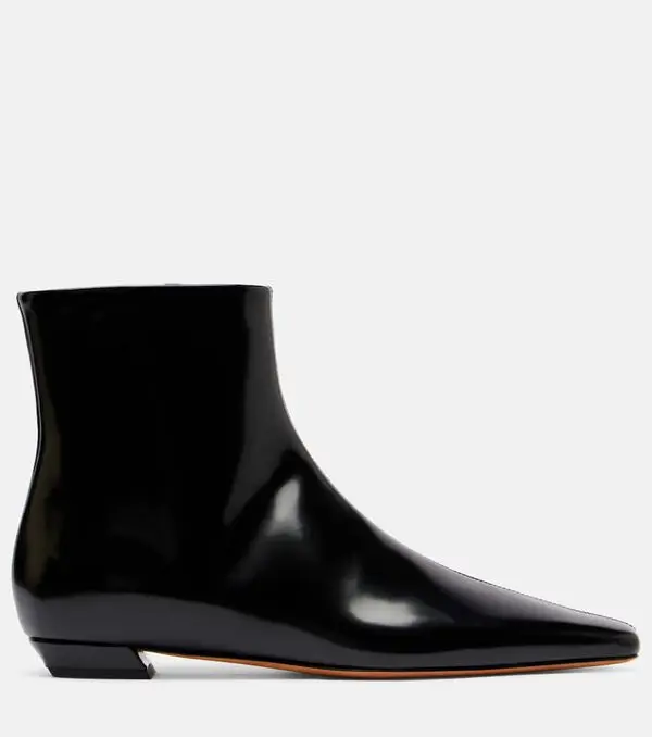 Proenza Schouler Patent Leather Ankle Boots - Black