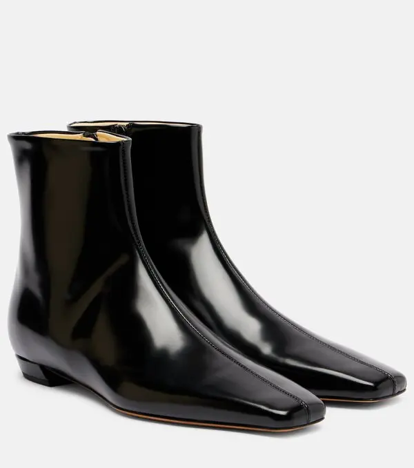 Proenza Schouler Patent Leather Ankle Boots - Black
