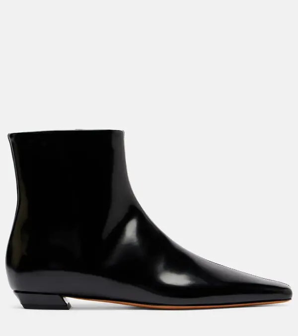 Proenza Schouler Patent Leather Ankle Boots - Black