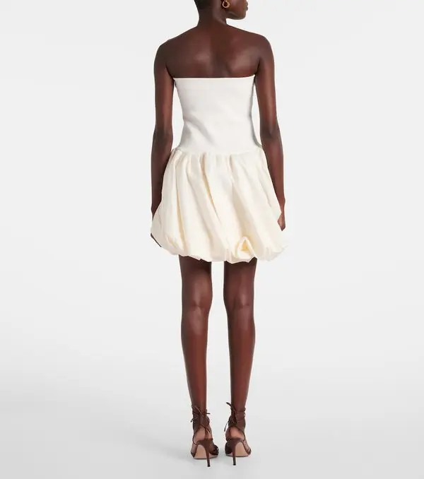 Simkhai Polllie" Strapless Mini Dress - Black