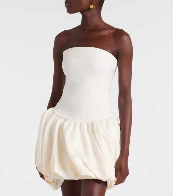 Simkhai Polllie" Strapless Mini Dress - Black