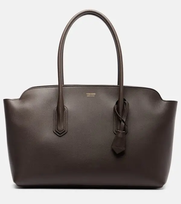 TOM FORD Alexander Large Leather Shoulder Bag