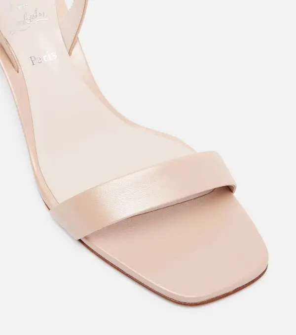 CHRISTIAN LOUBOUTIN O Condora 55 Leather Sandals - Beige