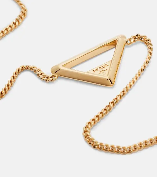 Prada Logo Chain Necklace