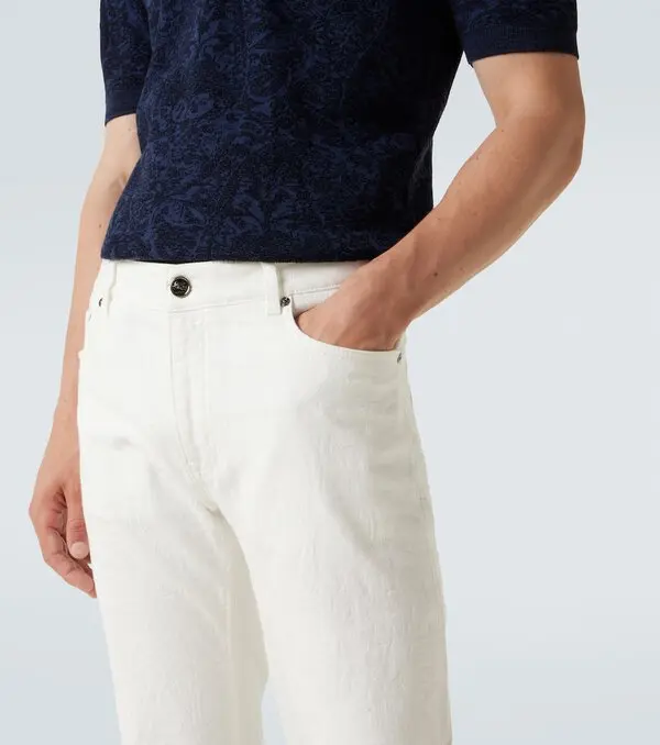 Etro Pegaso Low-rise Straight Jeans