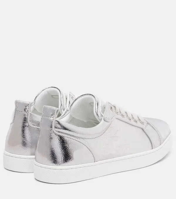 CHRISTIAN LOUBOUTIN Louise Orlato Metallic Leather Sneakers