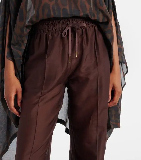 TOM FORD Cotton And Silk Palazzo Pants