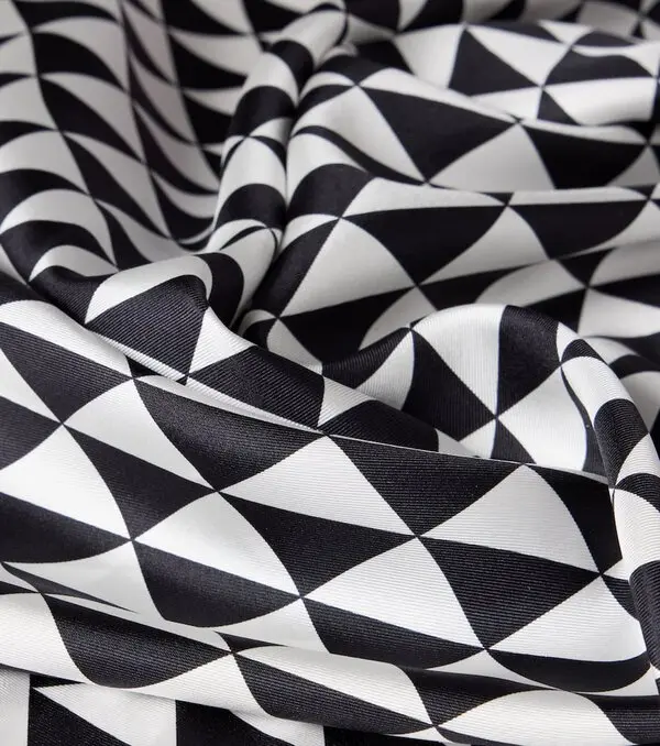 Prada Printed Silk Twill Scarf