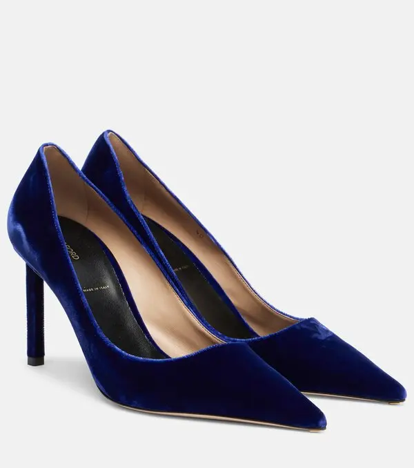 TOM FORD Betty 85 Velvet Pumps