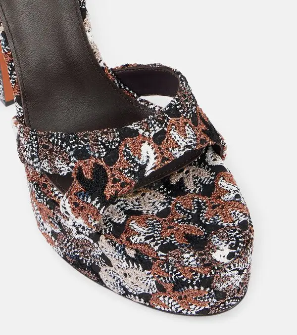 Missoni Angela Raschel Lame Platform Sandals - Multicoloured