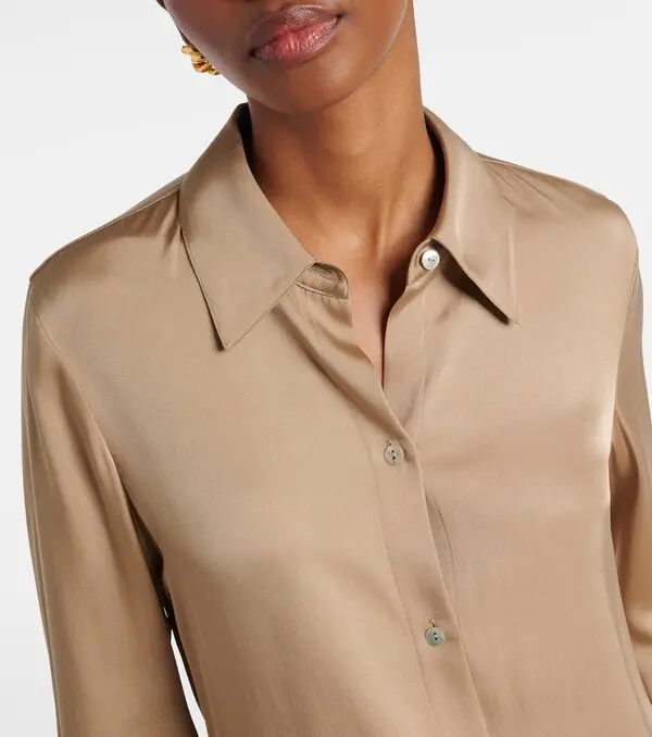 Vince Silk-blend Satin Shirt