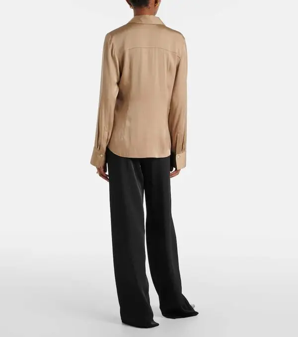 Vince Silk-blend Satin Shirt