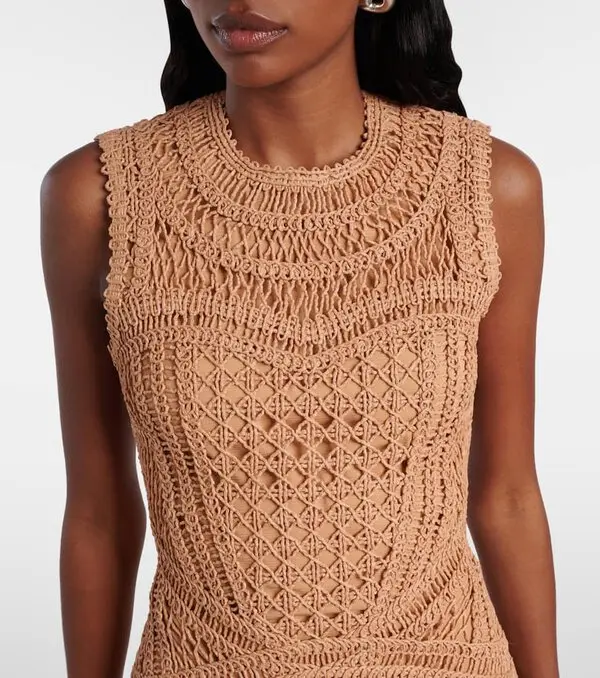 Simkhai Coen Raffia-blend Mini Dress - Beige
