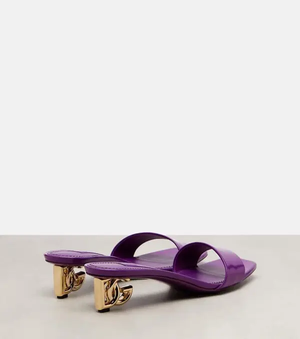 Dolce & Gabbana Dg Leather Mules
