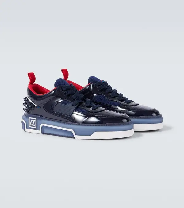 CHRISTIAN LOUBOUTIN Astrocool Embellished Leather Sneakers