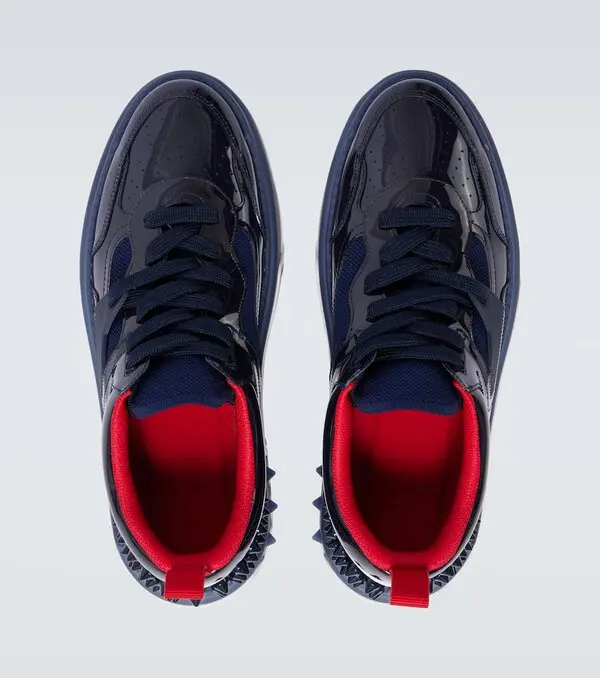 CHRISTIAN LOUBOUTIN Astrocool Embellished Leather Sneakers