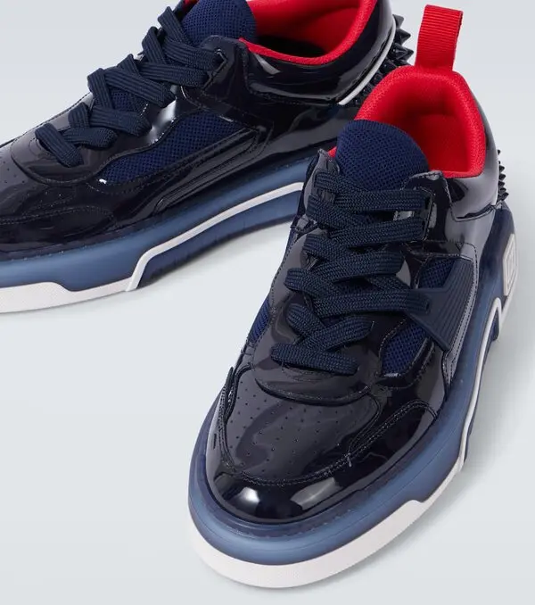 CHRISTIAN LOUBOUTIN Astrocool Embellished Leather Sneakers