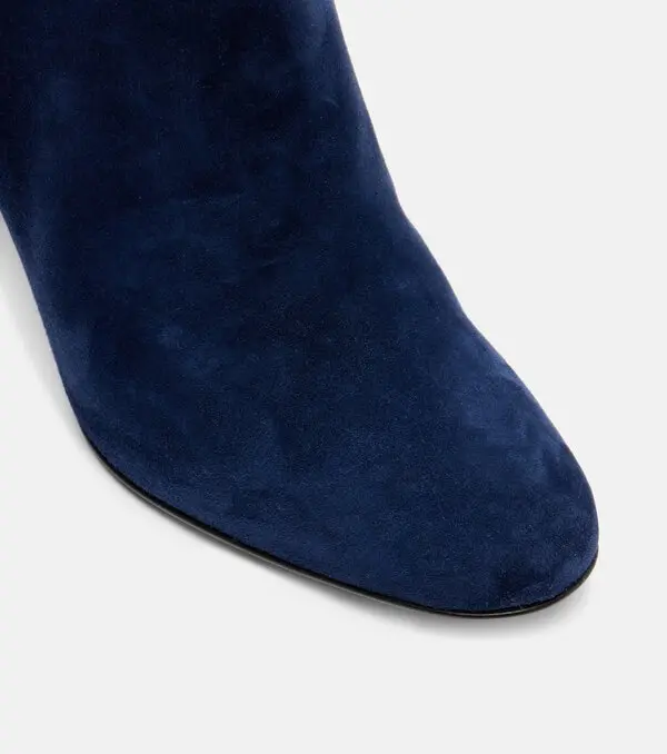 CHRISTIAN LOUBOUTIN Turela 85 Suede Ankle Boots