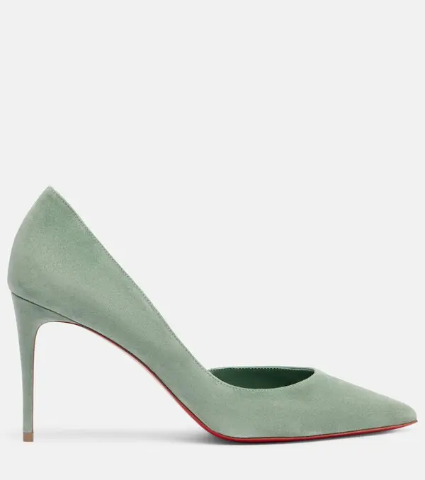 CHRISTIAN LOUBOUTIN Iriza 85 Suede Pumps