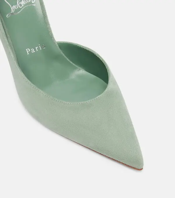 CHRISTIAN LOUBOUTIN Iriza 85 Suede Pumps