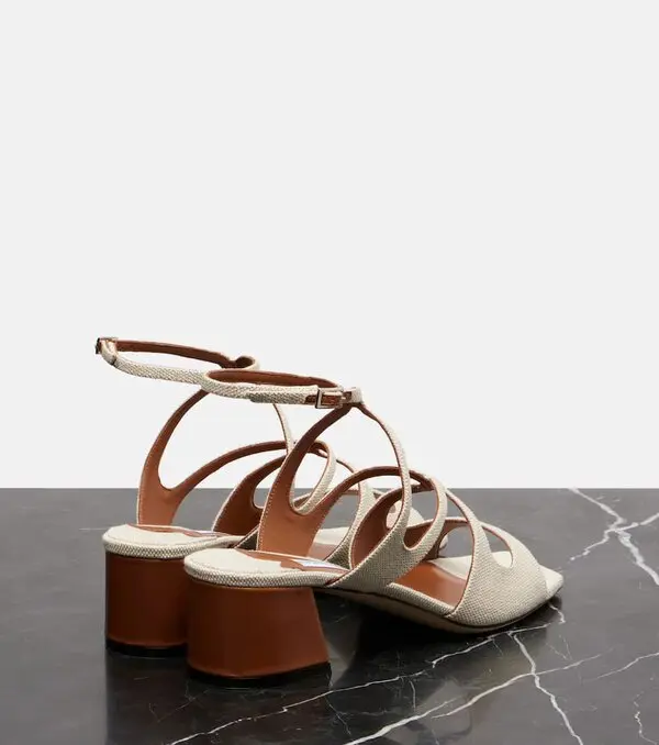 JIMMY CHOO Azilia 45 Canvas Sandals