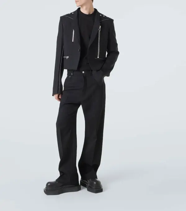 Rick Owens Geth Straight Jeans - Black