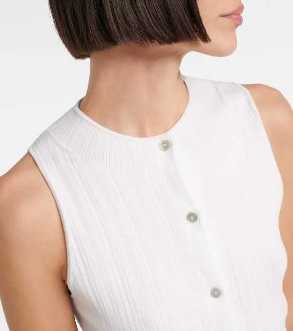Vince Ribbed Cotton Top