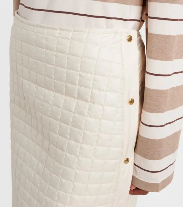 Moncler Quilted Midi Skirt