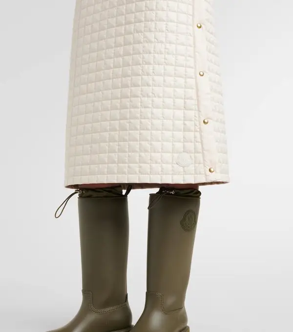 Moncler Quilted Midi Skirt