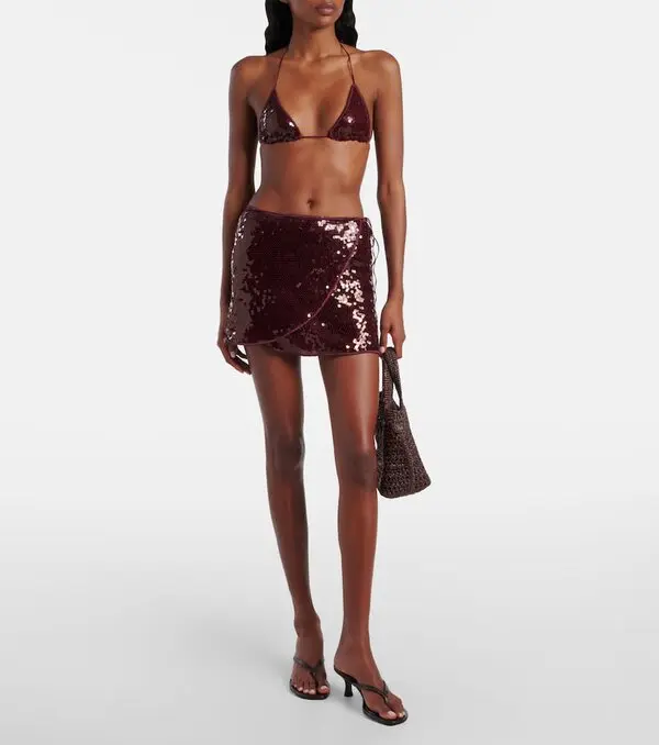 Oseree Marylin Sequined Miniskirt