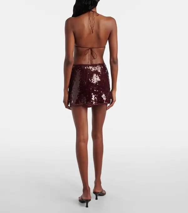 Oseree Marylin Sequined Miniskirt