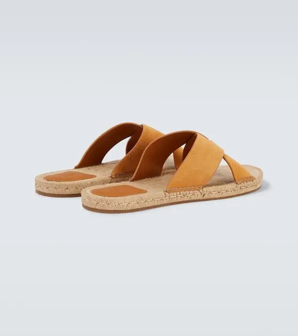 Zegna Suede Espadrille Sandals