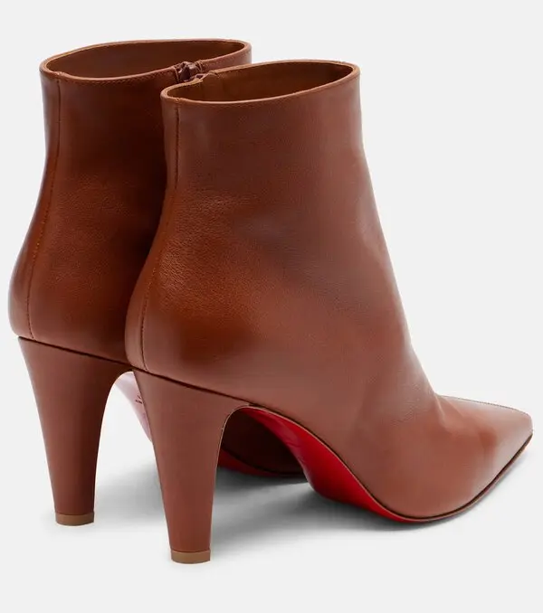 CHRISTIAN LOUBOUTIN Vibella 85 Leather Ankle Boots