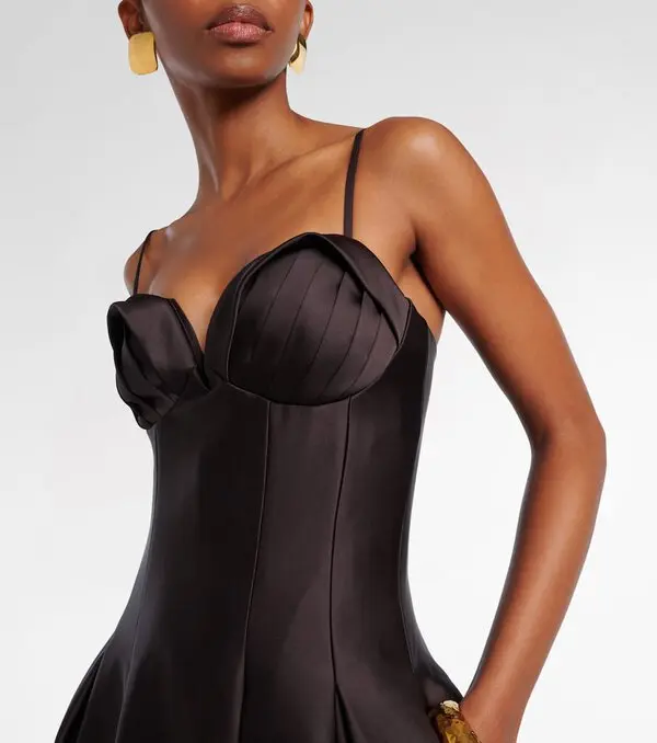 Rebecca Vallance Saskia Corset Dress - Brown