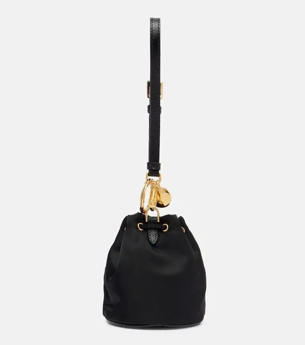 Prada Re-nylon Bag Charm - Black