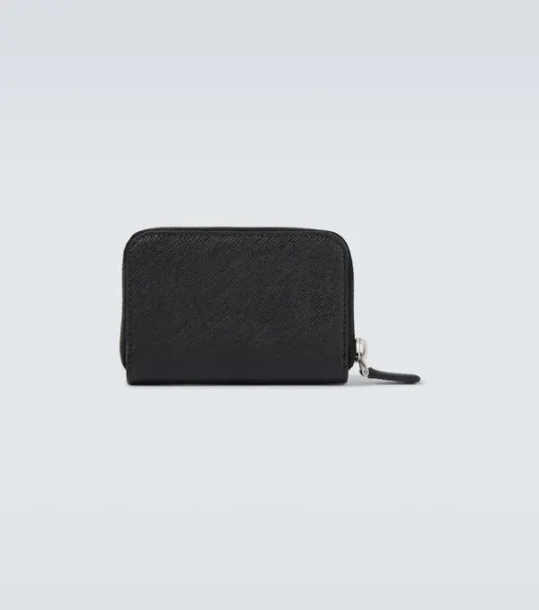 Prada Logo Saffiano Leather Coin Purse