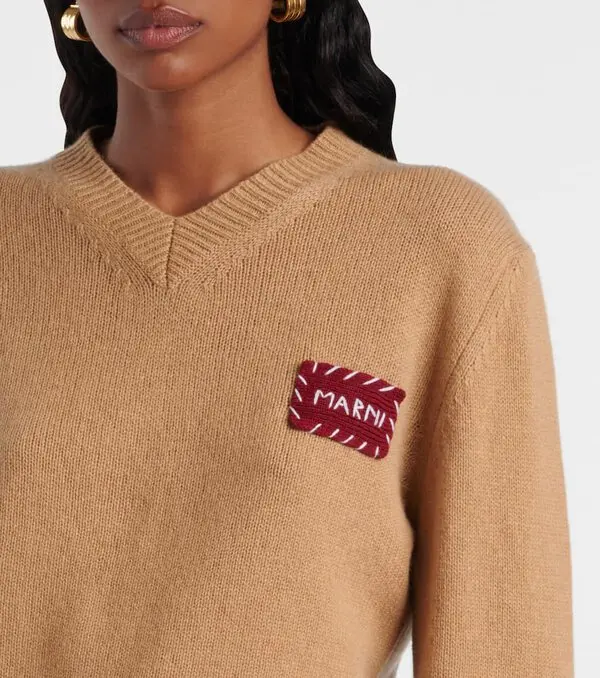 Marni Patch-applique Cashmere Sweater