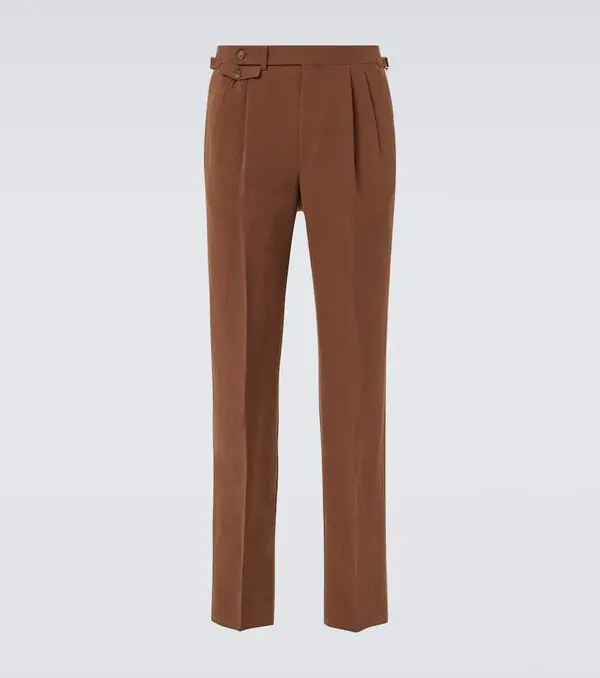 Dunhill Linen Tapered Trousers
