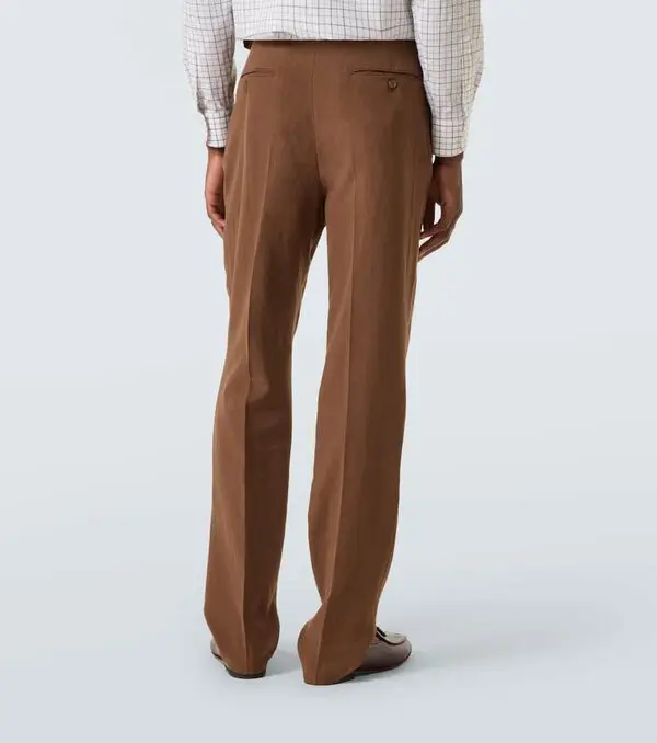 Dunhill Linen Tapered Trousers