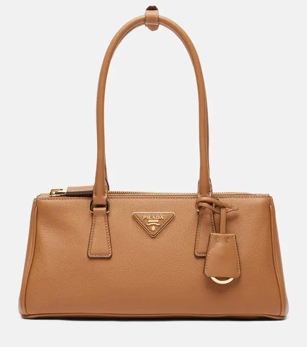 Prada Galleria Medium Leather Tote Bag - Brown