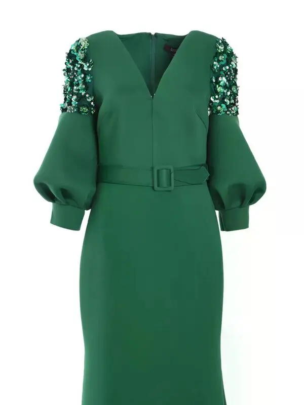 Badgley Mischka Bead-embellished Gown