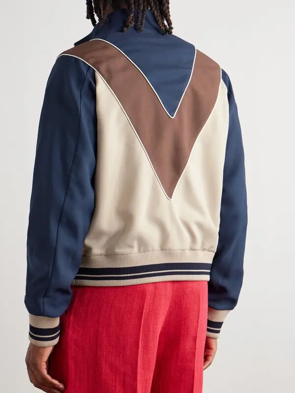 Valentino Garavani Vlogo Logo-appliquéd Jersey Track Jacket
