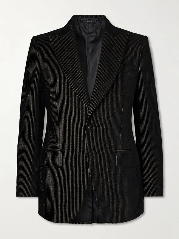 TOM FORD Cotton-blend Velvet Tuxedo Jacket