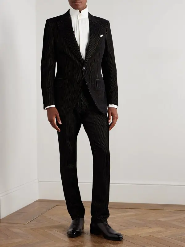 TOM FORD Cotton-blend Velvet Tuxedo Jacket