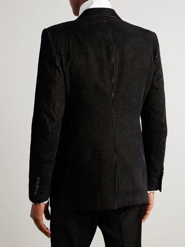 TOM FORD Cotton-blend Velvet Tuxedo Jacket