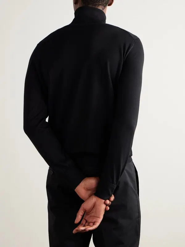 TOM FORD Slim-fit Cashmere And Silk-blend Rollneck Sweater
