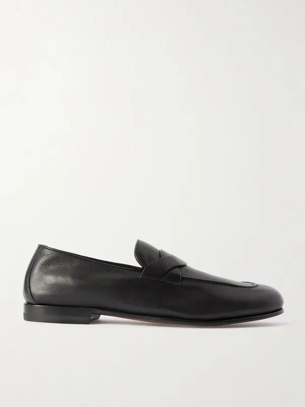 TOM FORD Gigi Full-grain Leather Loafers - Black