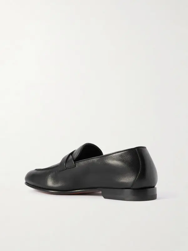 TOM FORD Gigi Full-grain Leather Loafers - Black