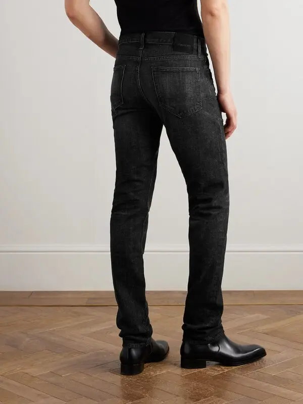 TOM FORD Slim-fit Selvedge Denim Jeans - Black
