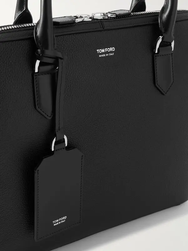 TOM FORD Elliot Full-grain Leather Briefcase